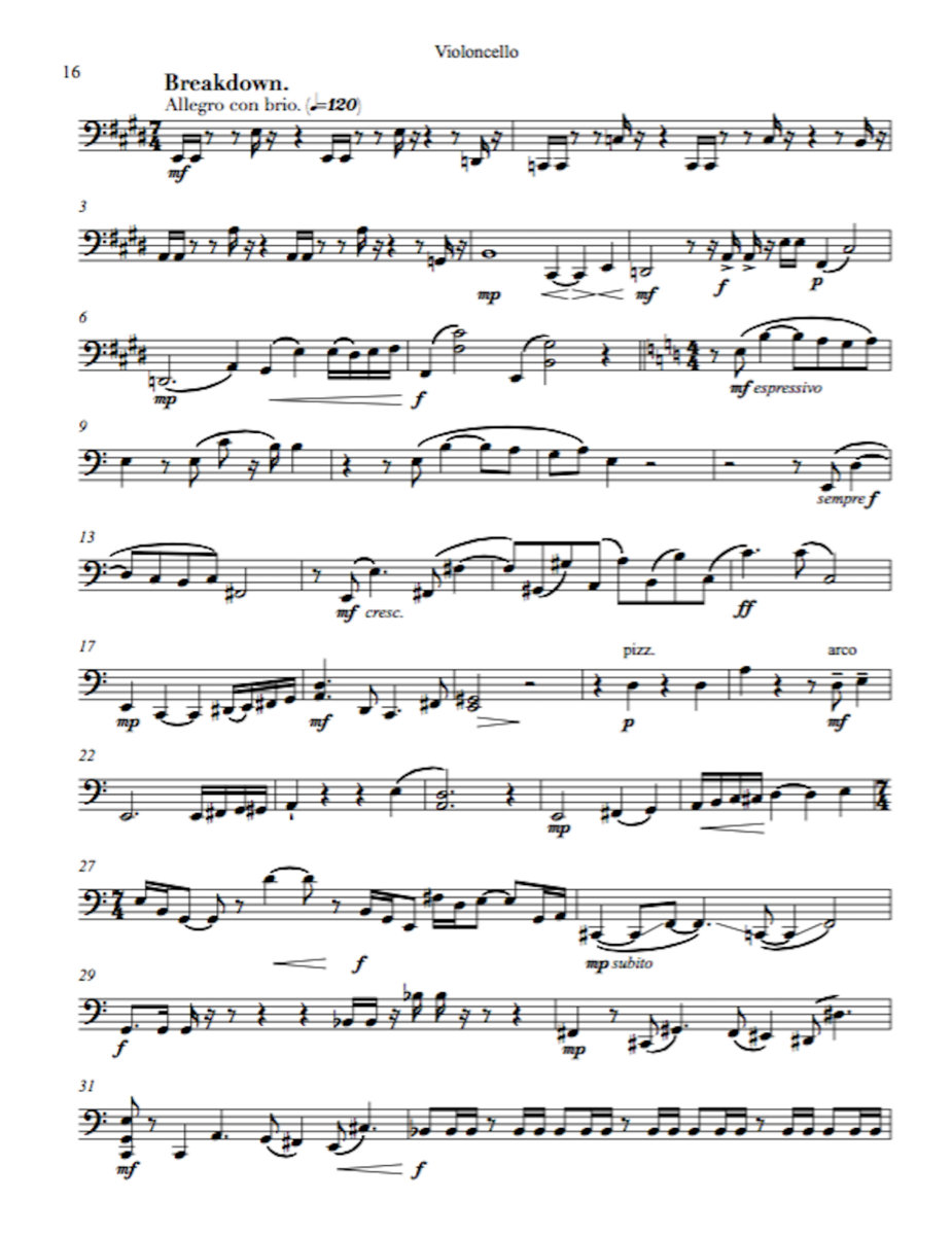 Sheet music (PDF): String Quintet (full score + parts 2vln/2vla/1vc ...