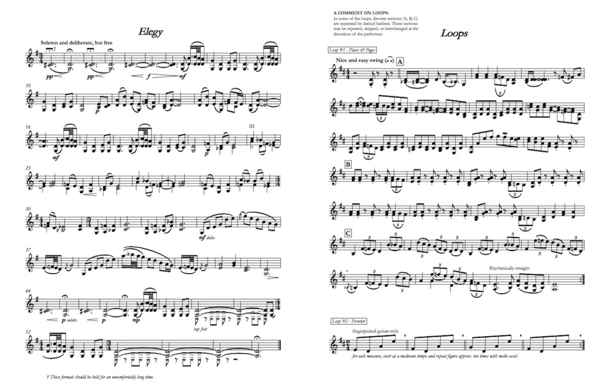 Sheet music (PDF): Infinite Progress for solo violin | Luke Cissell