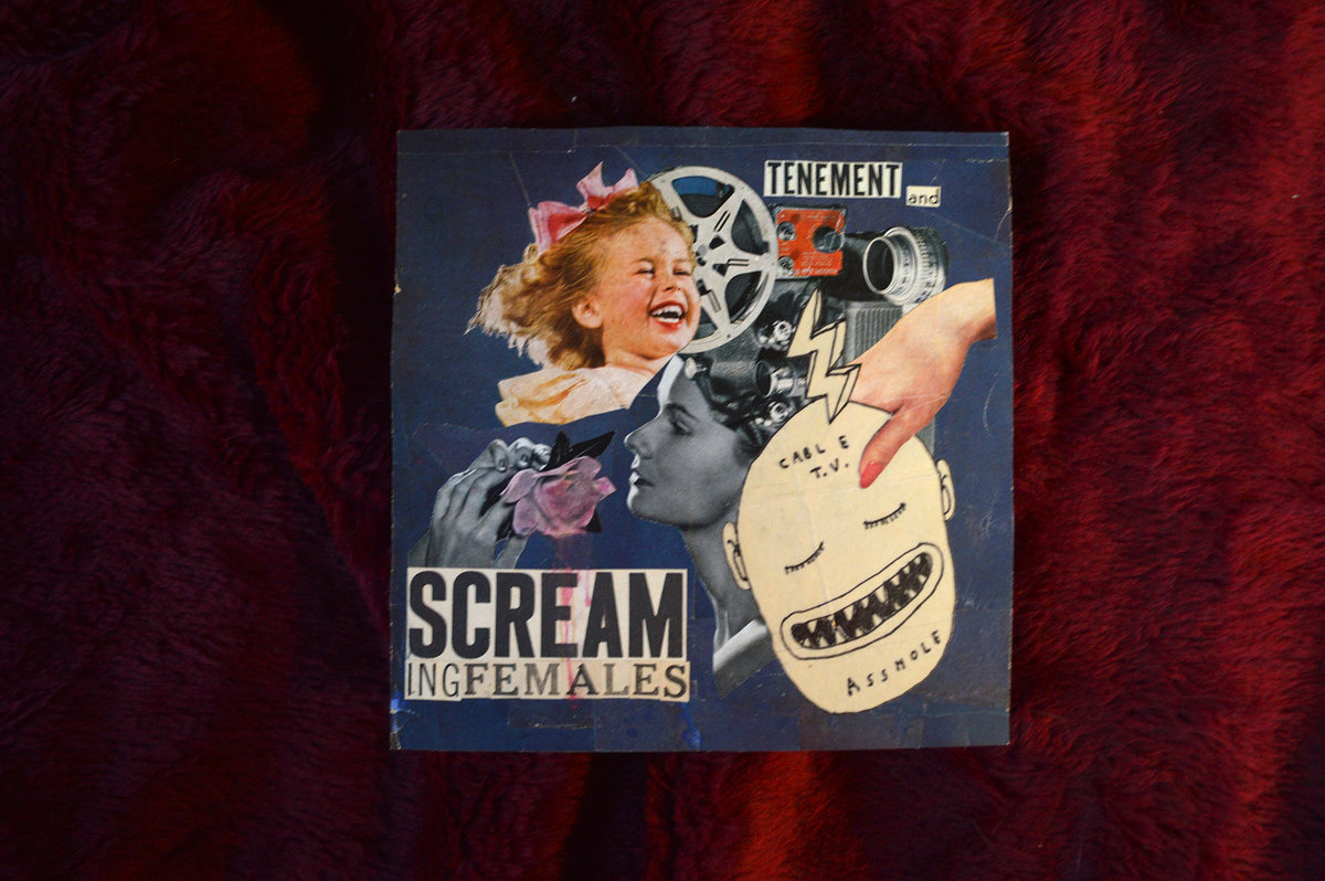 Tenement/Screaming Females Split Single Original Front Cover Art by ...