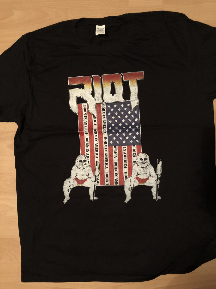 Riot - Born In America - Retro Design T-Shirt - SHIPS OCT 5TH | RIOT V
