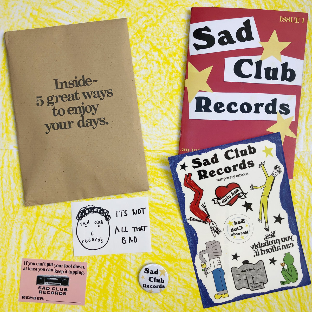 Limited Edition Sad Club Zine Pack | Sad Club Records