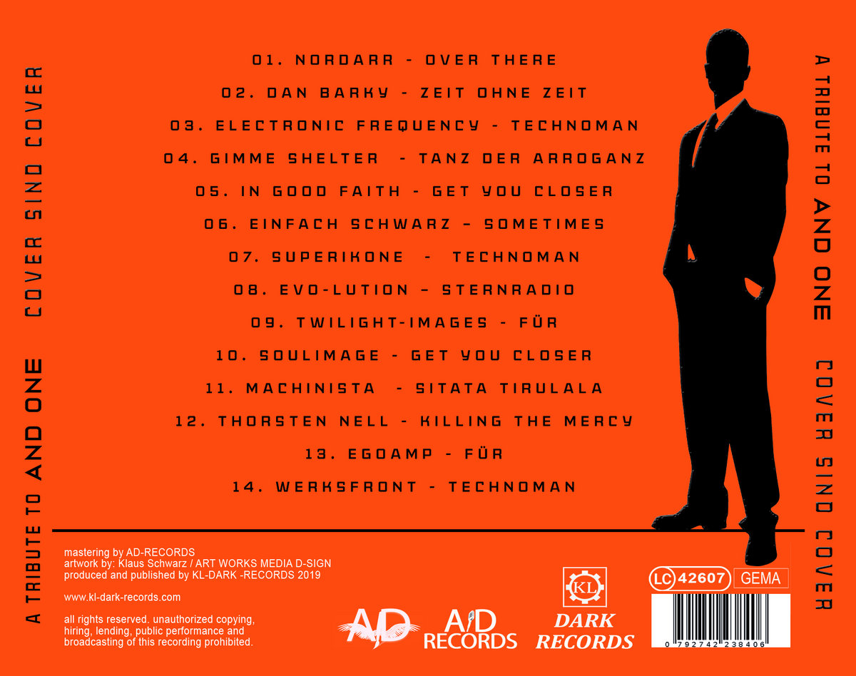 A Tribute to AND ONE "Cover sind Cover" | Various Artist, Label KL Dark ...