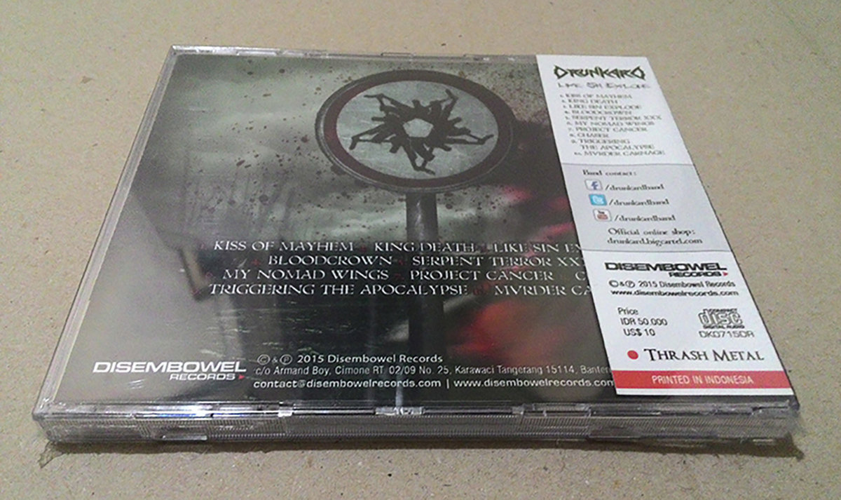 Like Sin Explode | Drunkard | Disembowel Records