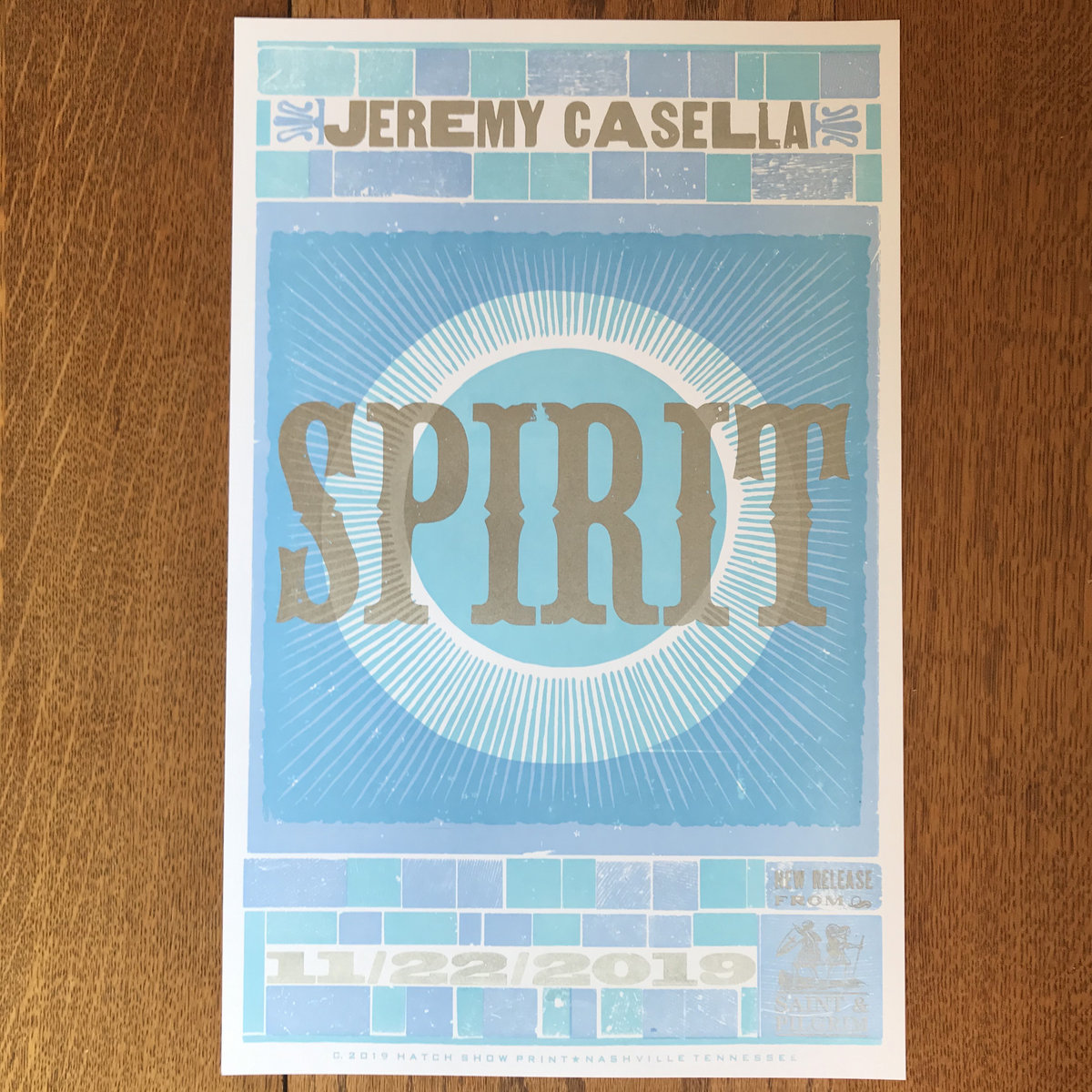 Spirit // Hatch Show Print Letterpress Poster | Jeremy Casella