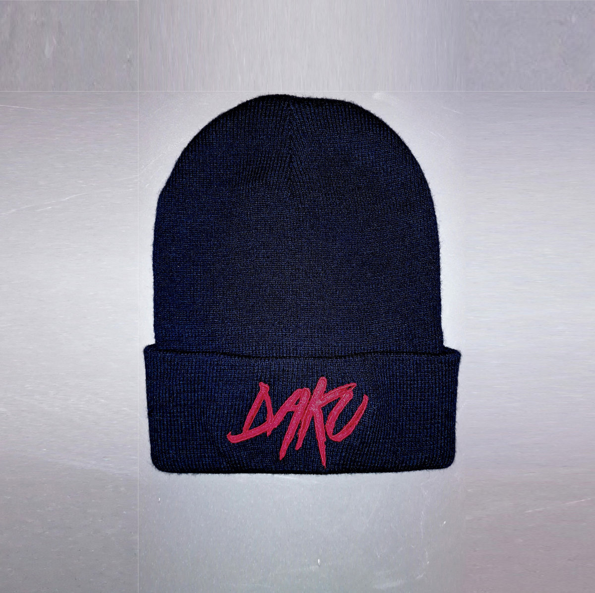 DAKU Beanie - Black with Red 'DAKU' Logo | DAKU