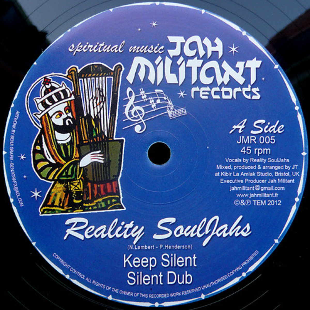REALITY SOULJAHS - KEEP SILENT 12 INCH VYNIL RECORD | Jah Militant