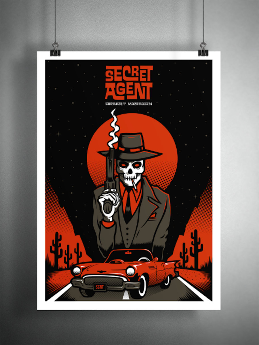 SECRET AGENT (Desert Mission) POSTER (LIMITED EDITION) | SECRET AGENT