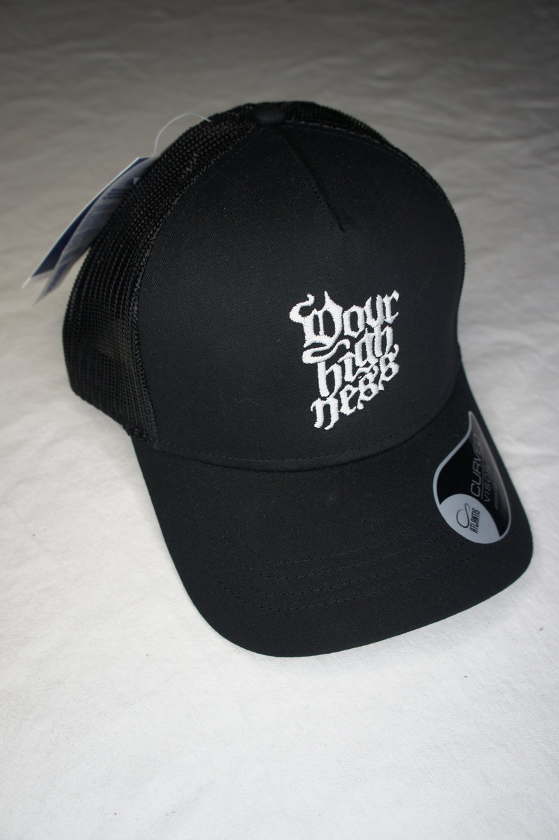 Black Mesh Trucker Cap With YH Logo | Your Highness