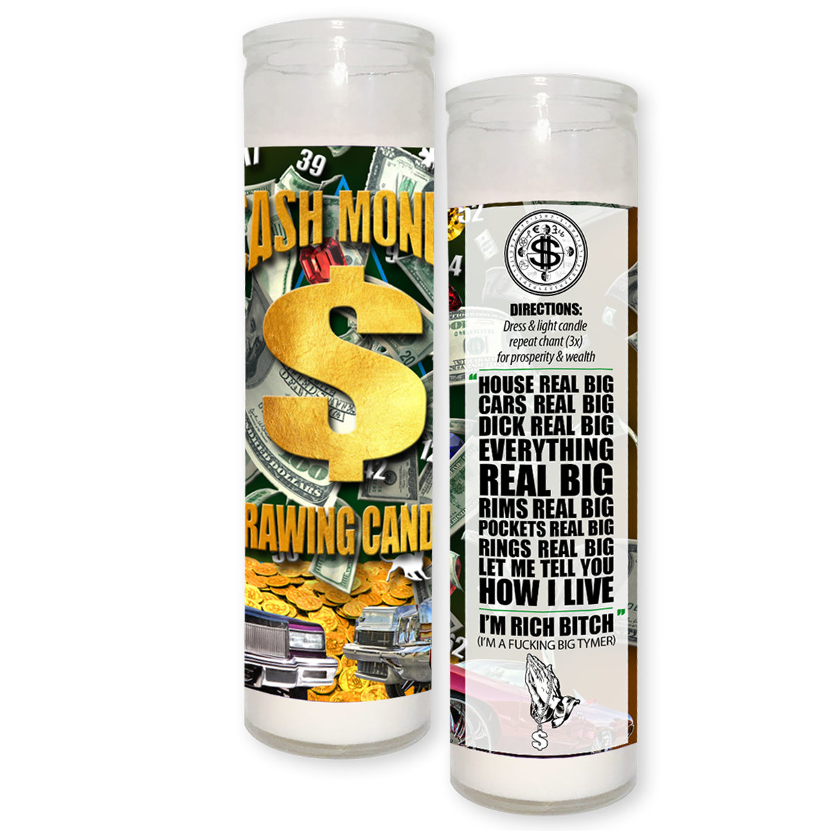 The Cash Money Drawing Candle | the guerilla publishing company