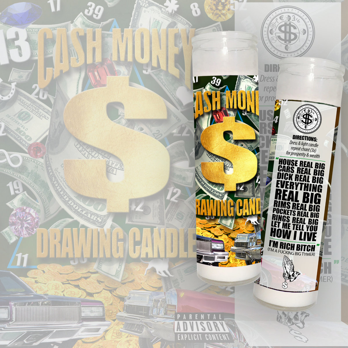 The Cash Money Drawing Candle | the guerilla publishing company