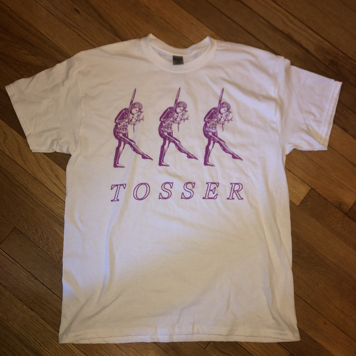 Tosser T-Shirt Purple on White | Tosser