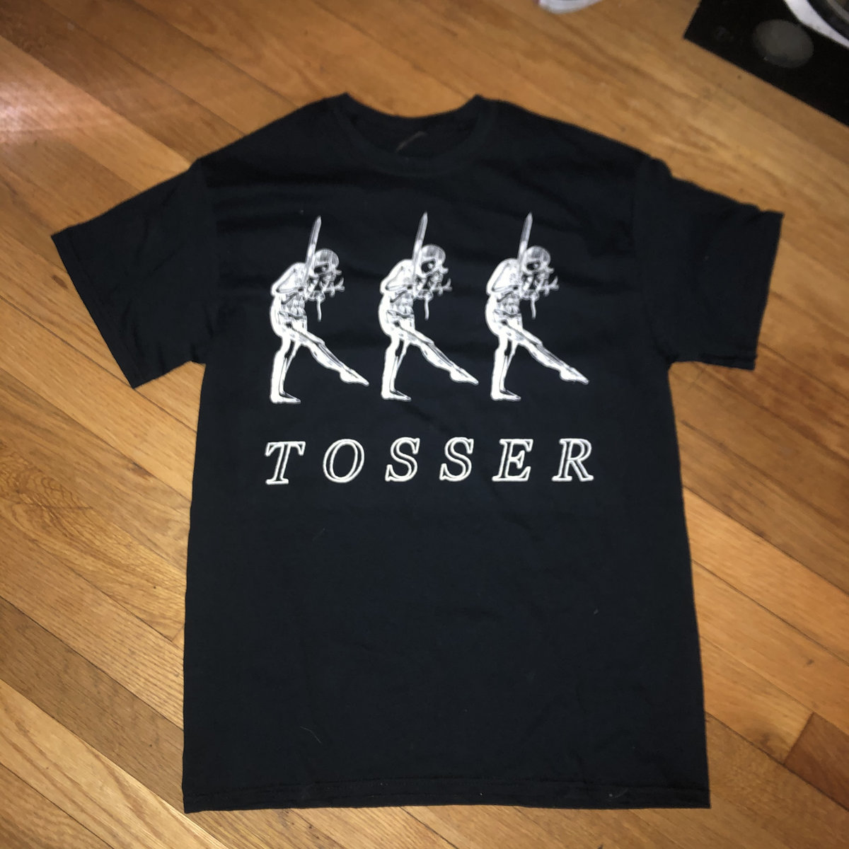 Tosser T-Shirt White on Black | Tosser