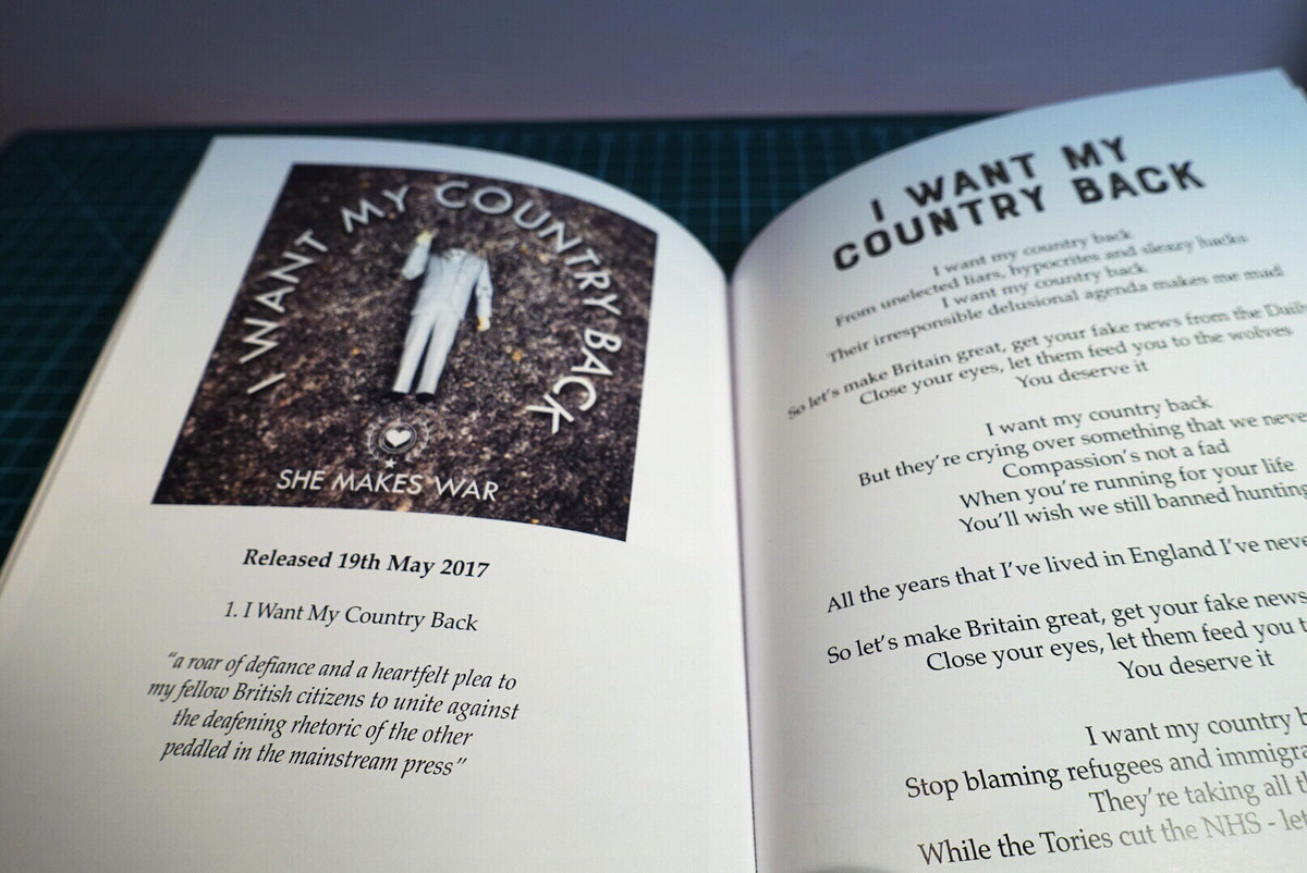 Hardback Lyric Book 2009-2019 | She Makes War