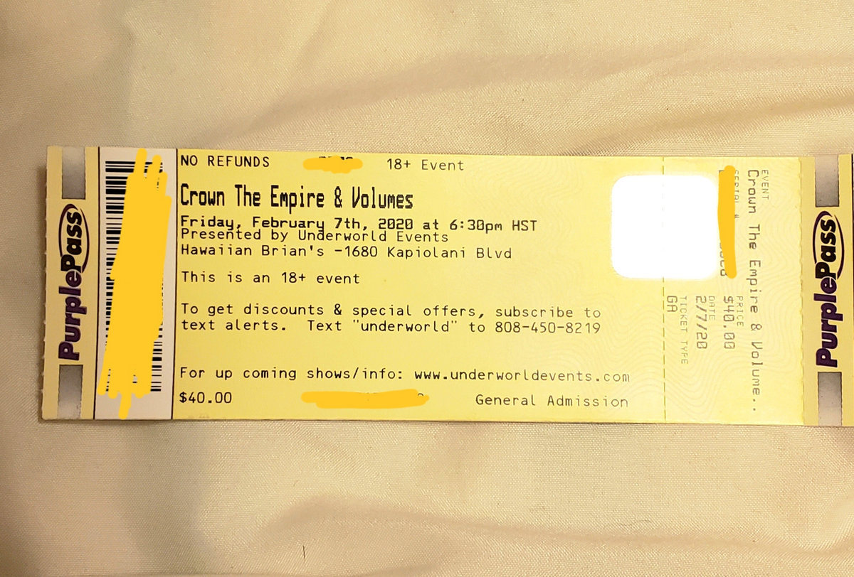 Tickets to Crown the Empire & Volumes on Feb 7th, 2020 | Convoluted Planes