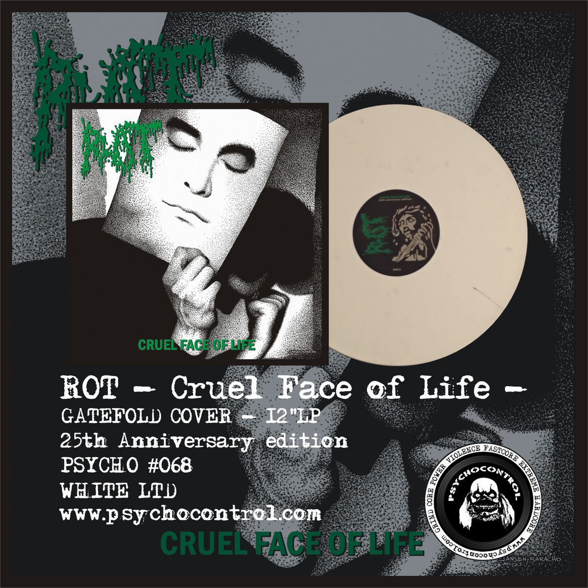 PSYCHO #068_ROT - Cruel Face of Life - 12 LP | ROT | Psychocontrol records