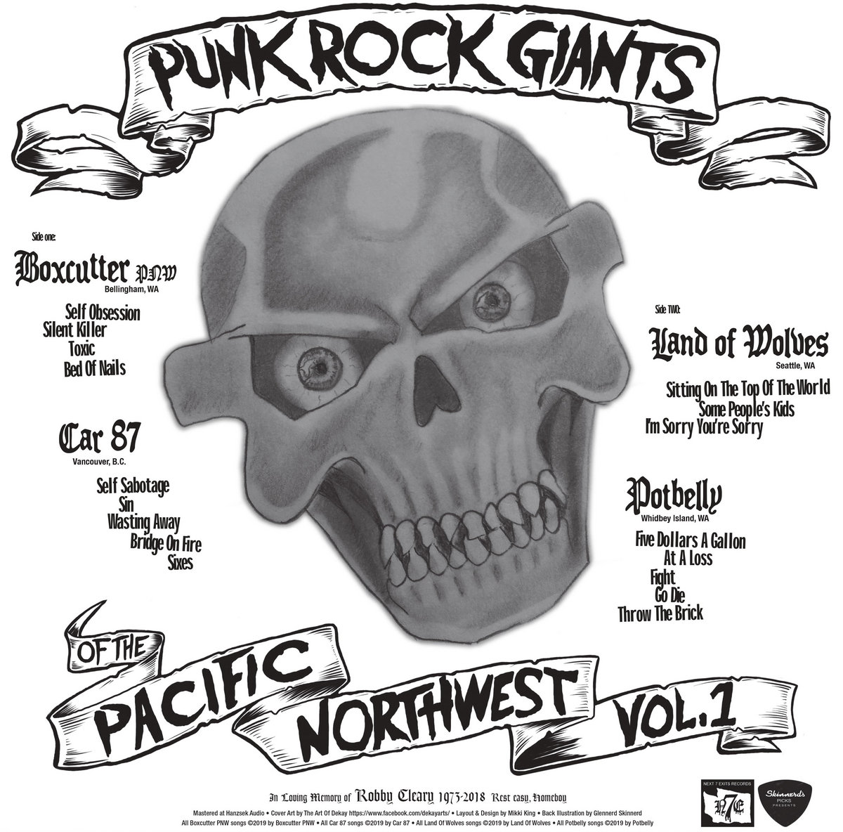 Punk Rock Giants of the Pacific Northewest Vol 1 | Boxcutter PNW