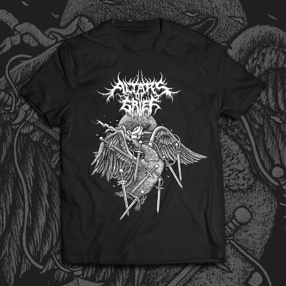 Altars of Grief - "Eight of Swords" Shirt [2020] | Hypnotic Dirge Records