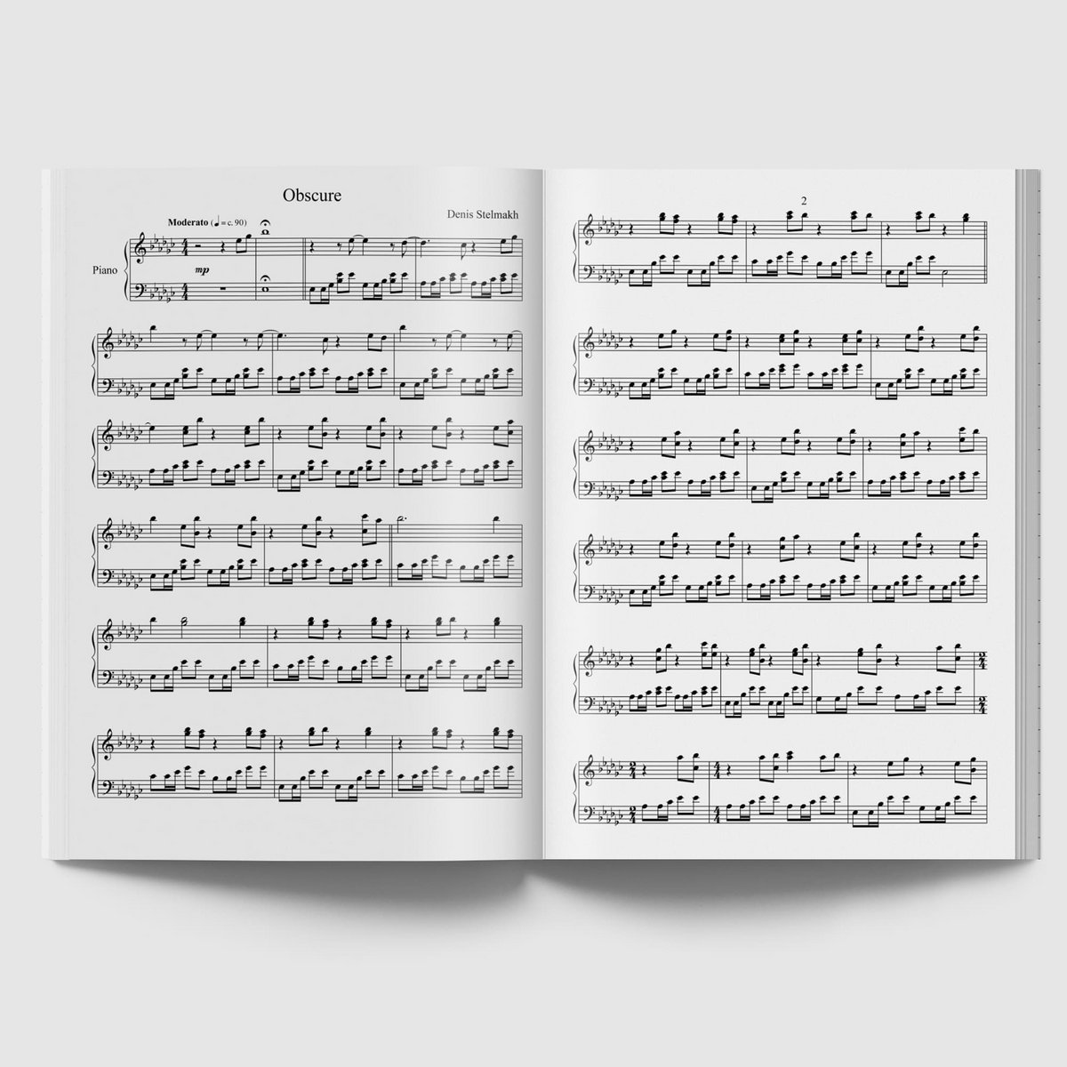 Obscure | Piano Sheets | Denis Stelmakh