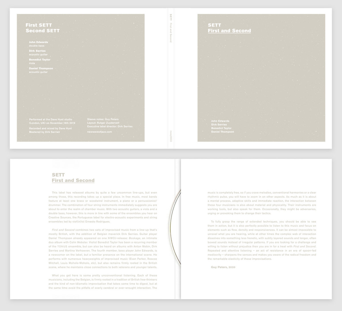 FIRST AND SECOND | SETT | a new wave of jazz