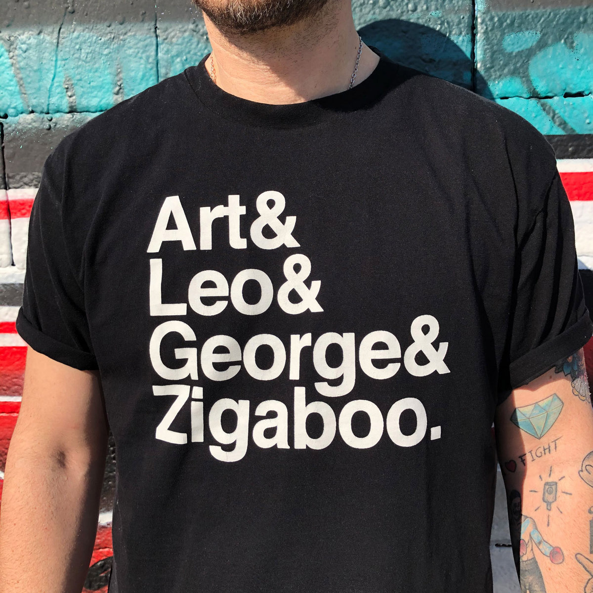 Art & Leo & George & Zigaboo - The Meters Logo T-shirt | Rocafort Records