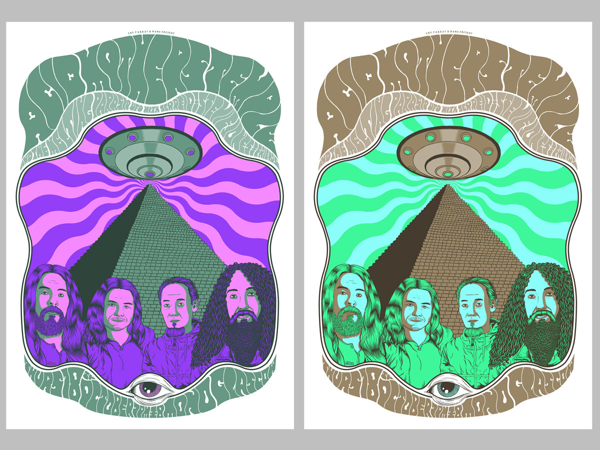 'Acid Mothers Temple' - Concert Poster (A2) | Moonshake Design
