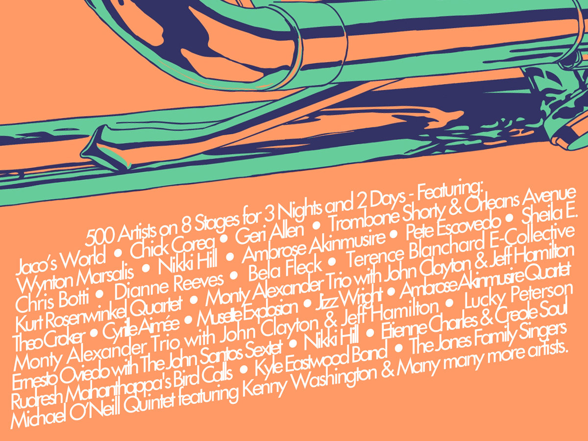 Monterey Jazz Festival 2015 - Festival Poster (A2) | Moonshake Design
