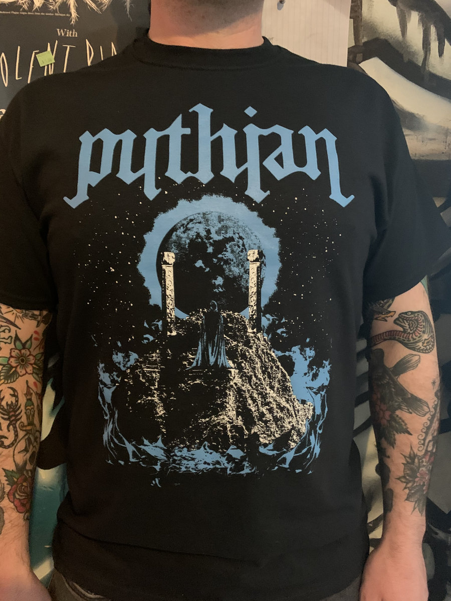 Cloaked Moon T- Shirt (BLUE) | Pythian