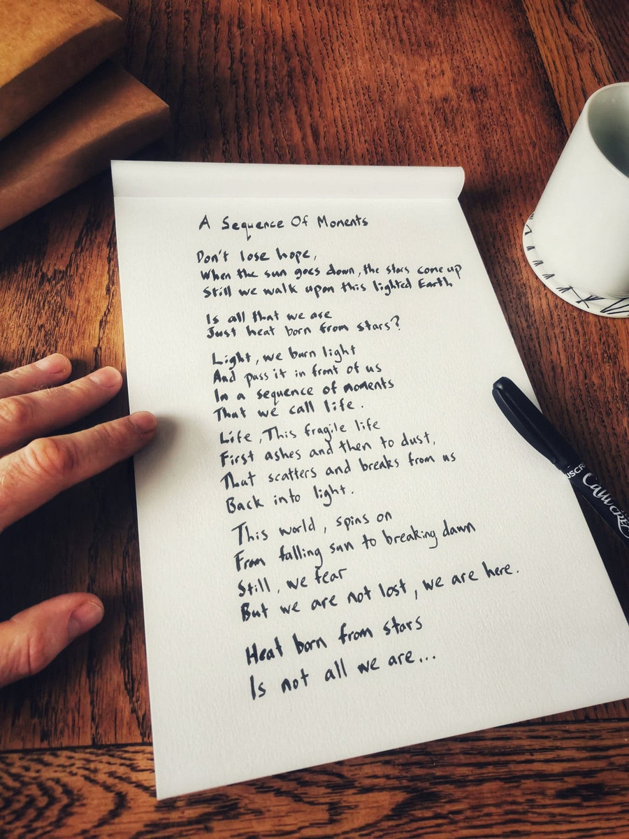 Hand Written Lyric Sheet | Ali Ferguson