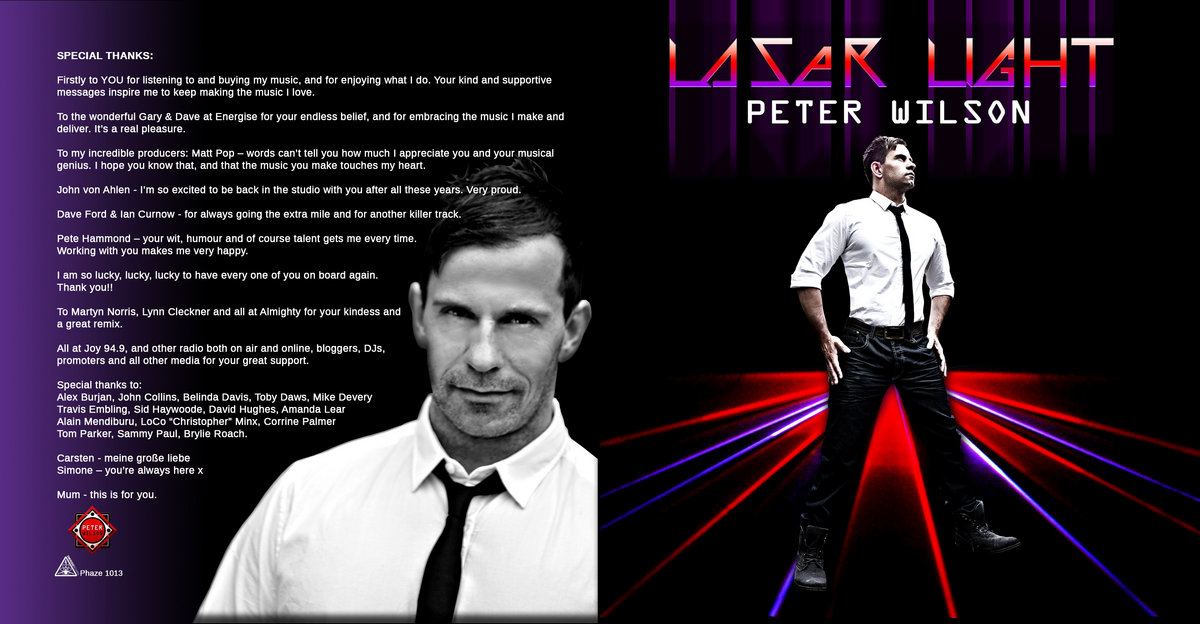 Laser Light - Peter Wilson | Peter Wilson | Energise Records
