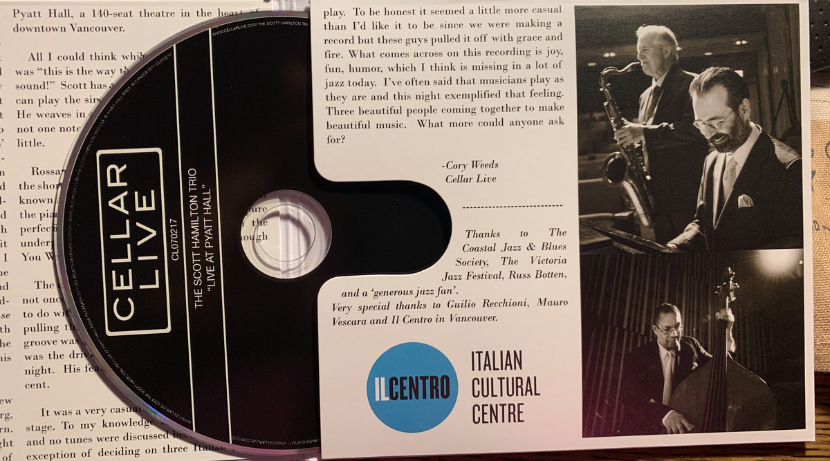 Live At Pyatt Hall | The Scott Hamilton Trio | Scott Hamilton