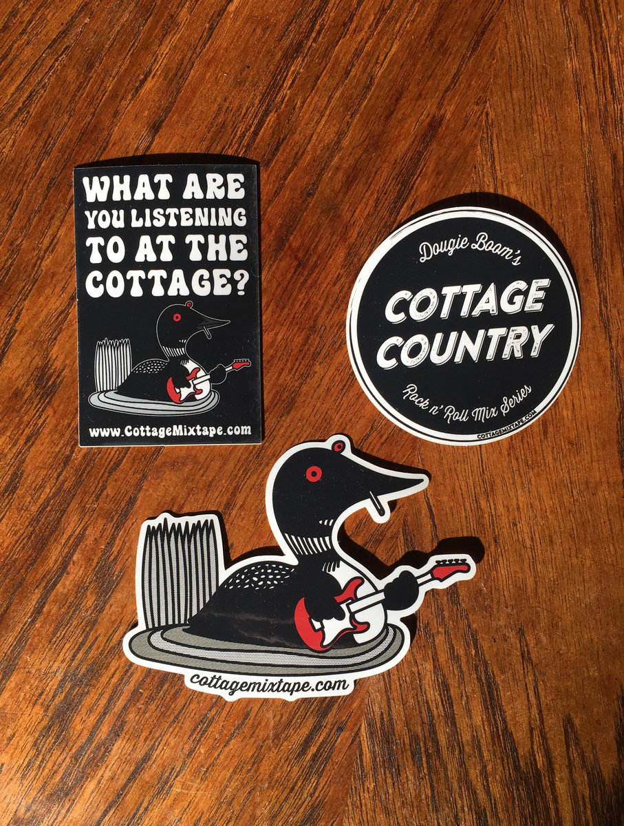 Cottagemixtape / Cottage Country 3-Sticker Pack | Cottage Country Mix