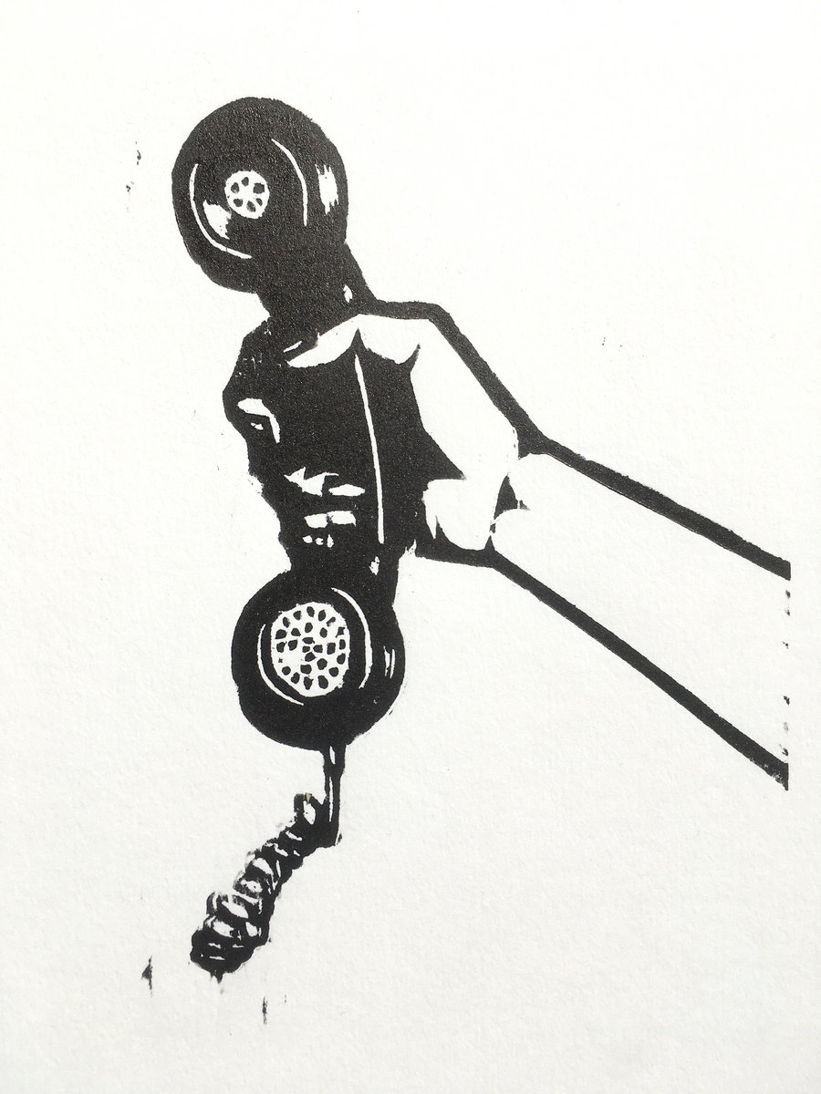 Operator artwork limited edition woodcut print | TRULE