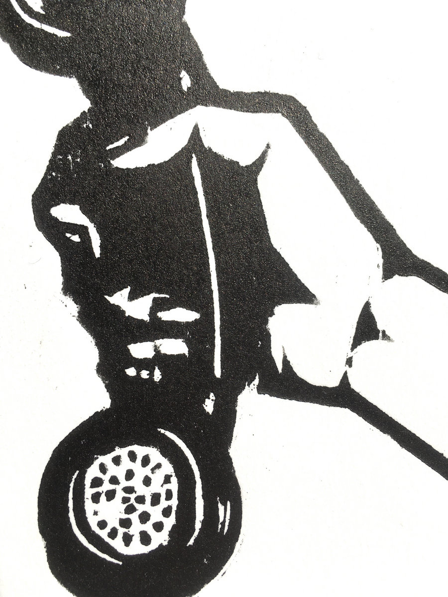 Operator artwork limited edition woodcut print | TRULE