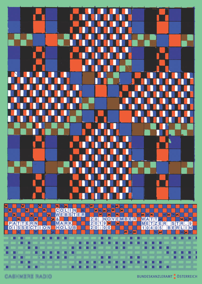 Pattern Dissection with Colin Webster / Mark Holub (Poster by Oliver ...