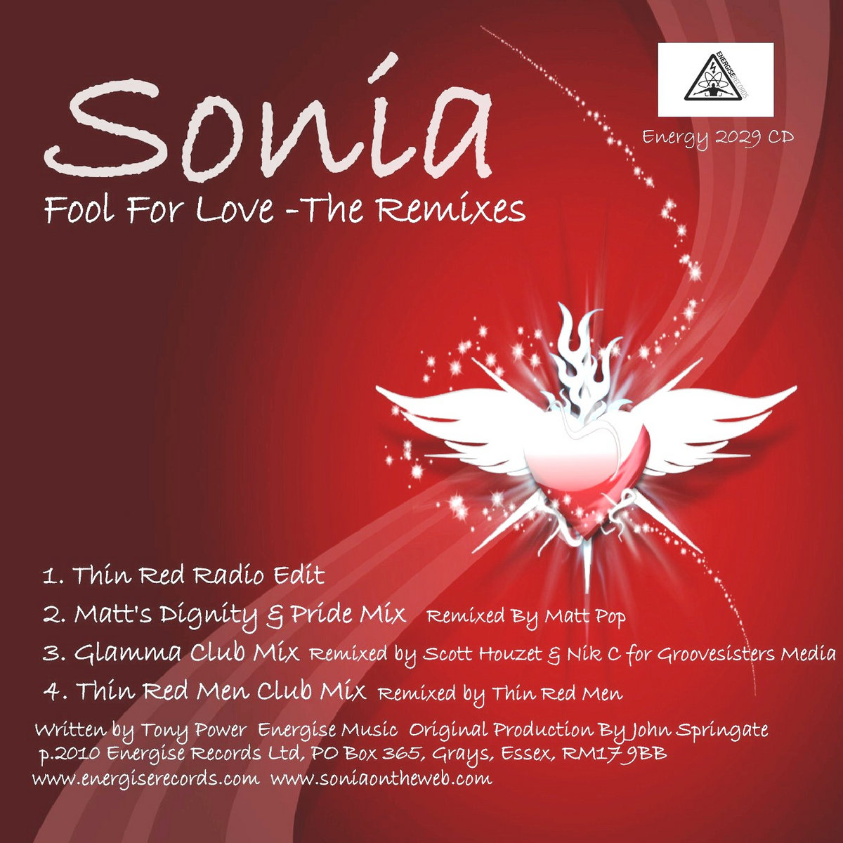 Fool For Love - The Remixes | Sonia | Energise Records