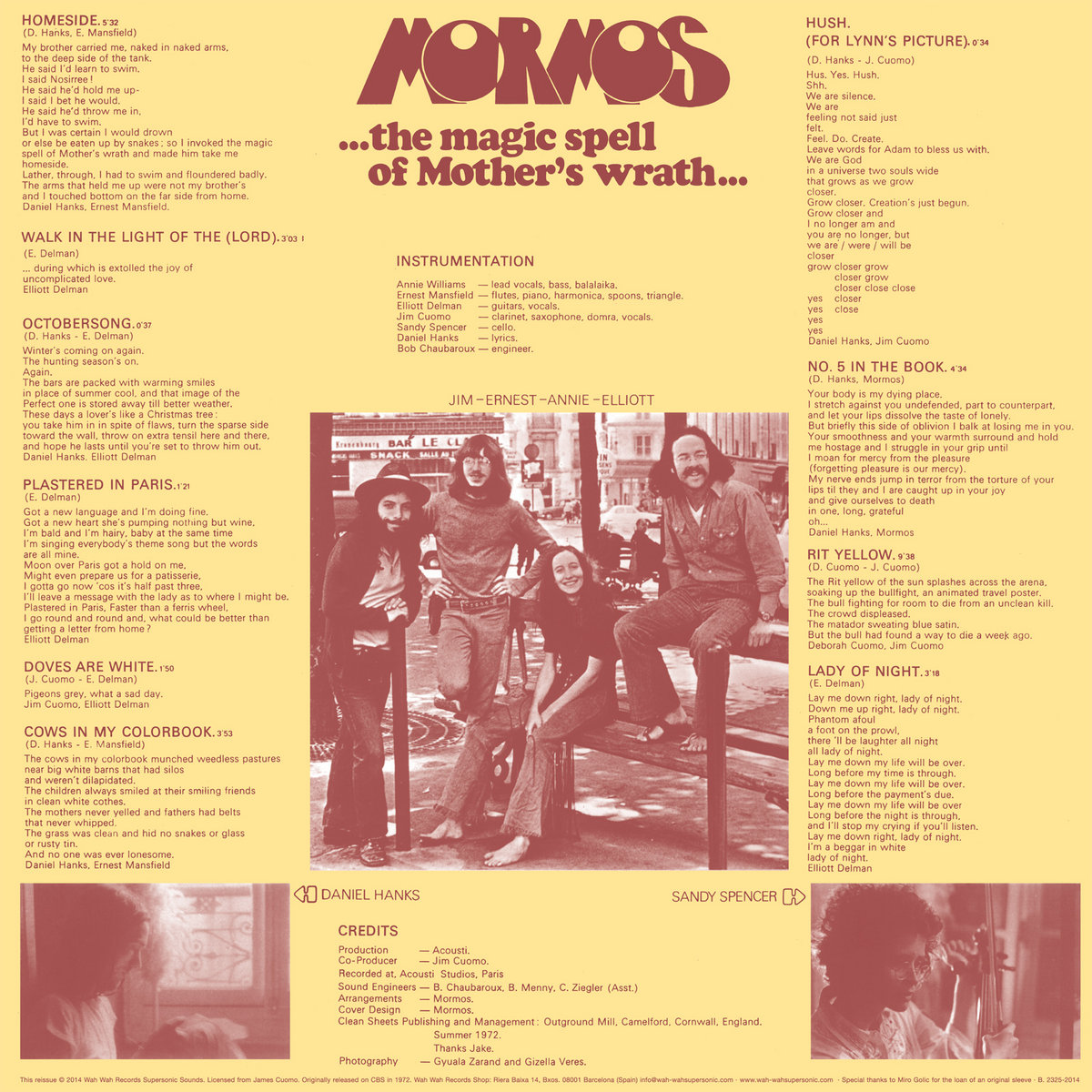 ...the magic spell of mother's wrath... | Mormos | Wah Wah Records ... ...the magic spell of mother's wrath... | Mormos | Wah Wah Records ...
