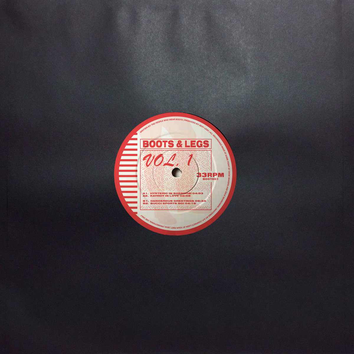 Boots & Legs Vol.1 [BOOT001] Vinyl | Boots & Legs