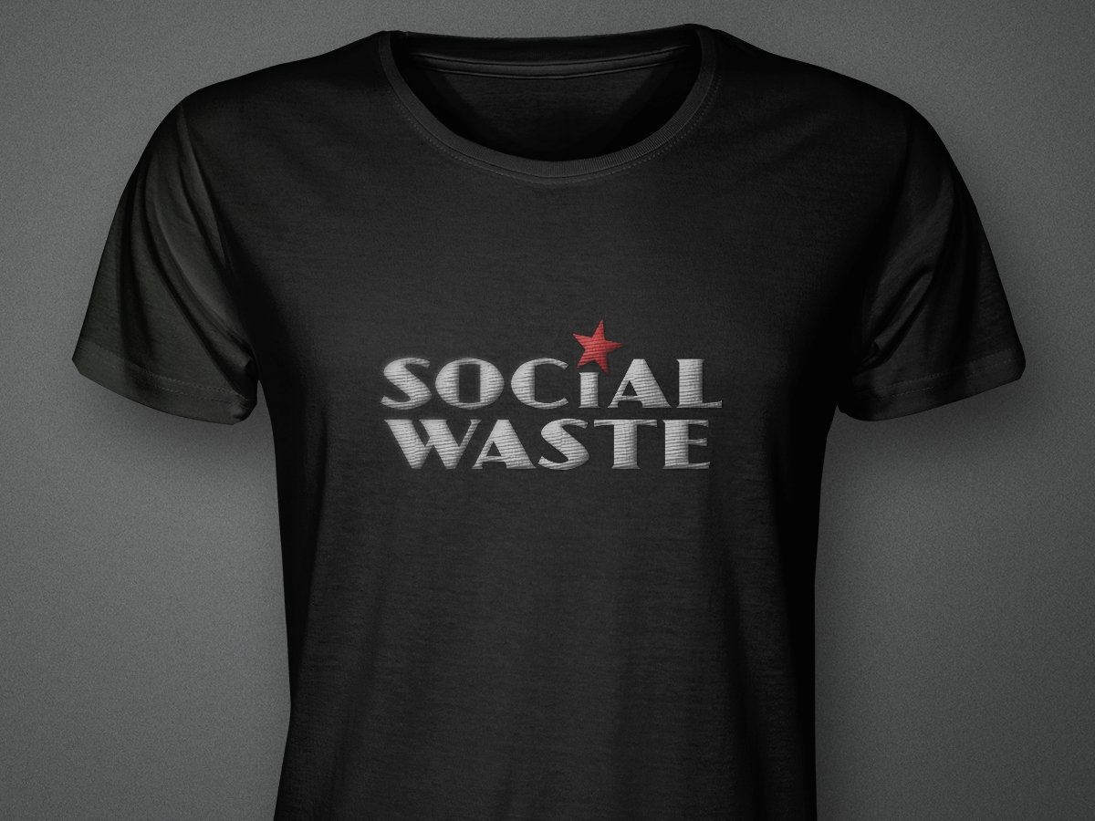Social Waste (black - embroidered) | Social Waste