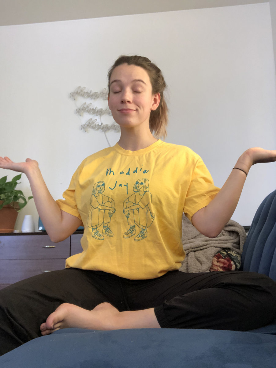 Yellow + Turquoise Tee | Maddie Jay