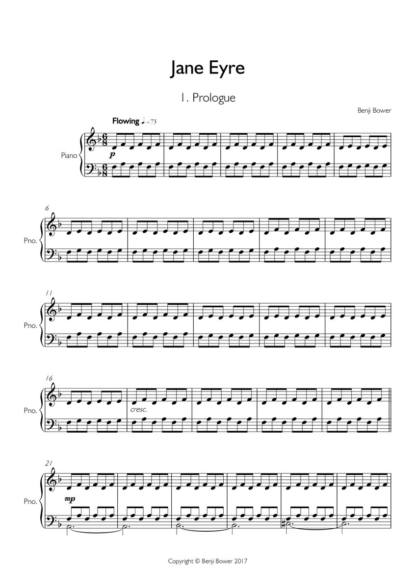 JANE EYRE SCORE | Benji bower