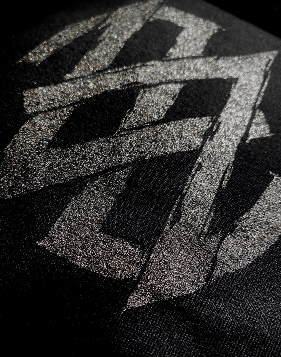 Dark Silver Print T-Shirt | MORNE