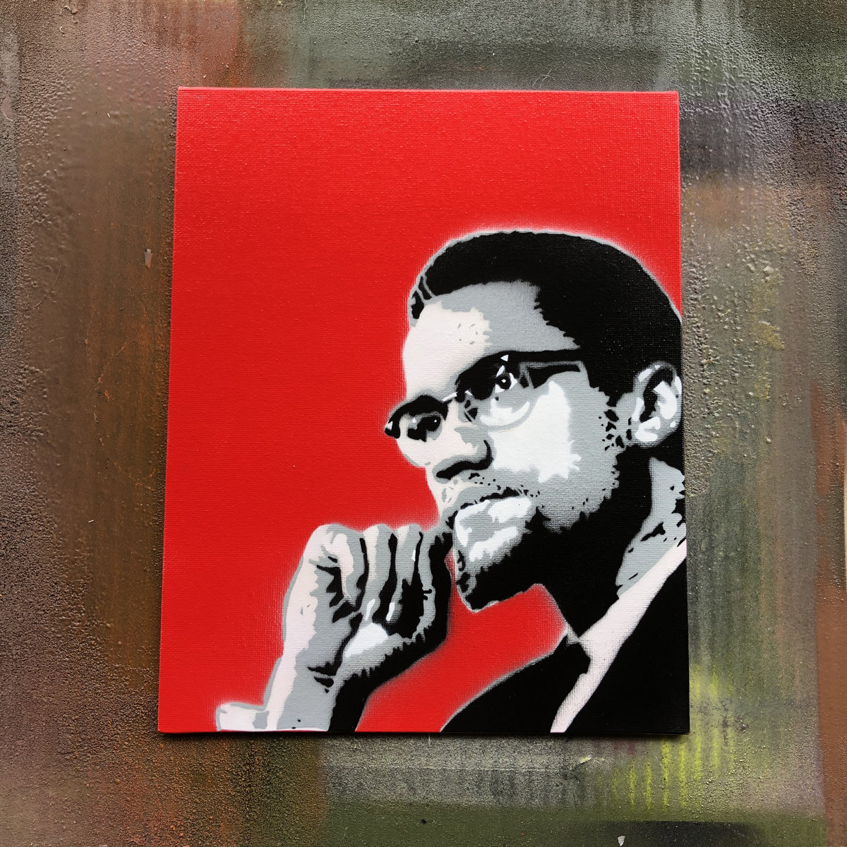 Malcolm X - stencil in 2 sizes | Rad Radical