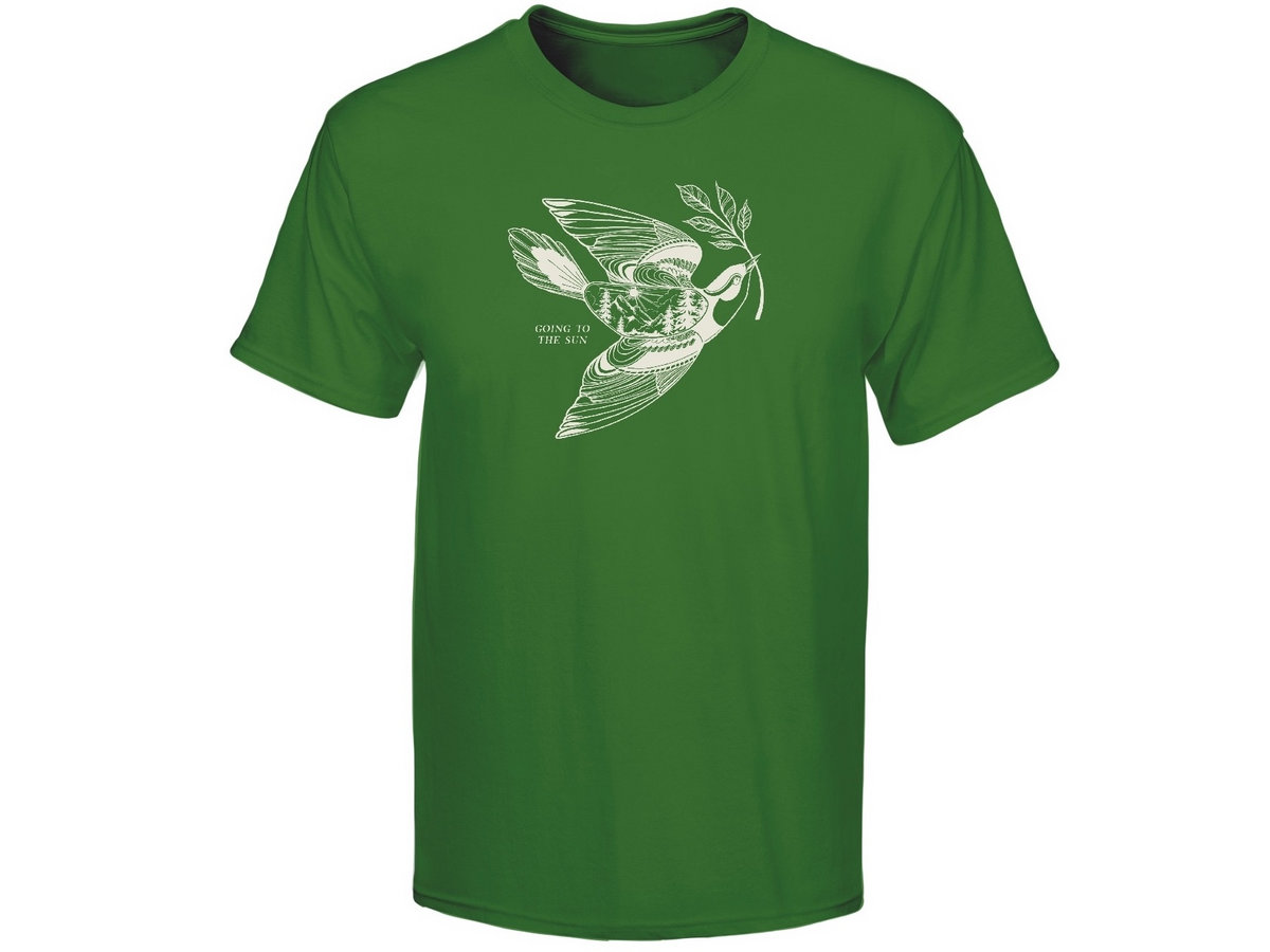 Peace Bird T-Shirt (Leaf Green) | Going To The Sun