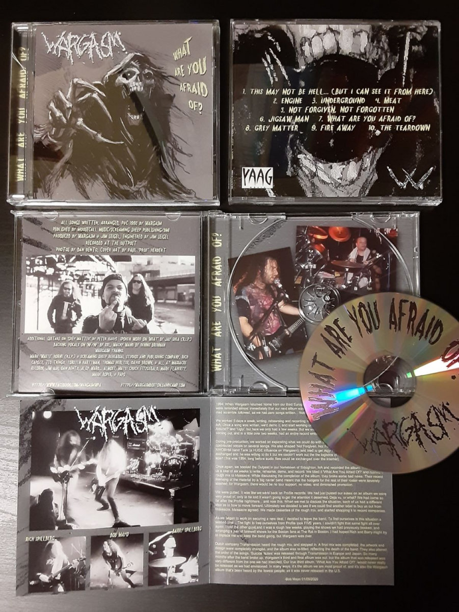 'What Are You Afraid Of?' Kit - CD Packaging + Blank pre-printed CD-R ...