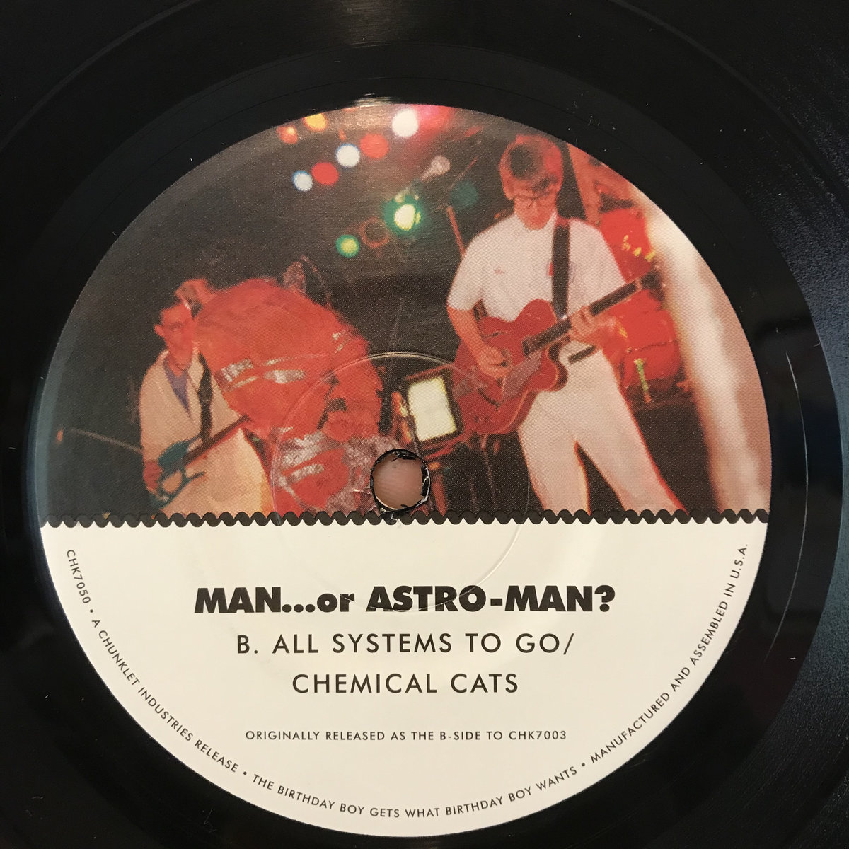 Man...or Astro-Man/Tar split single | Chunklet Industries