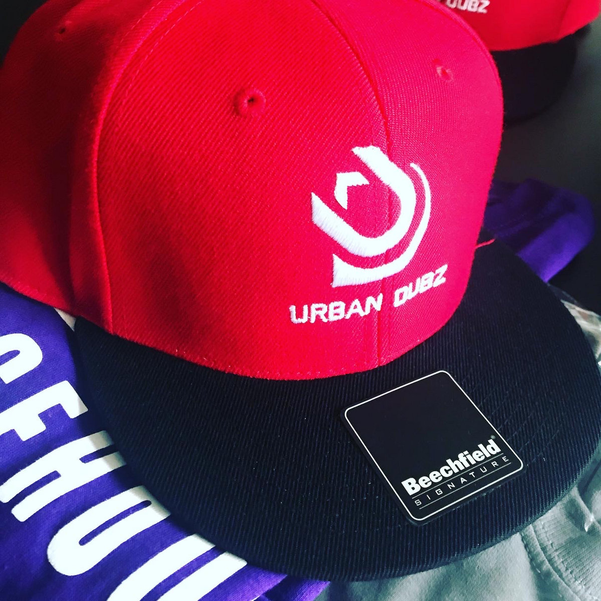 Urban Dubz Red/Black Snapback Cap. | Jeremy Sylvester