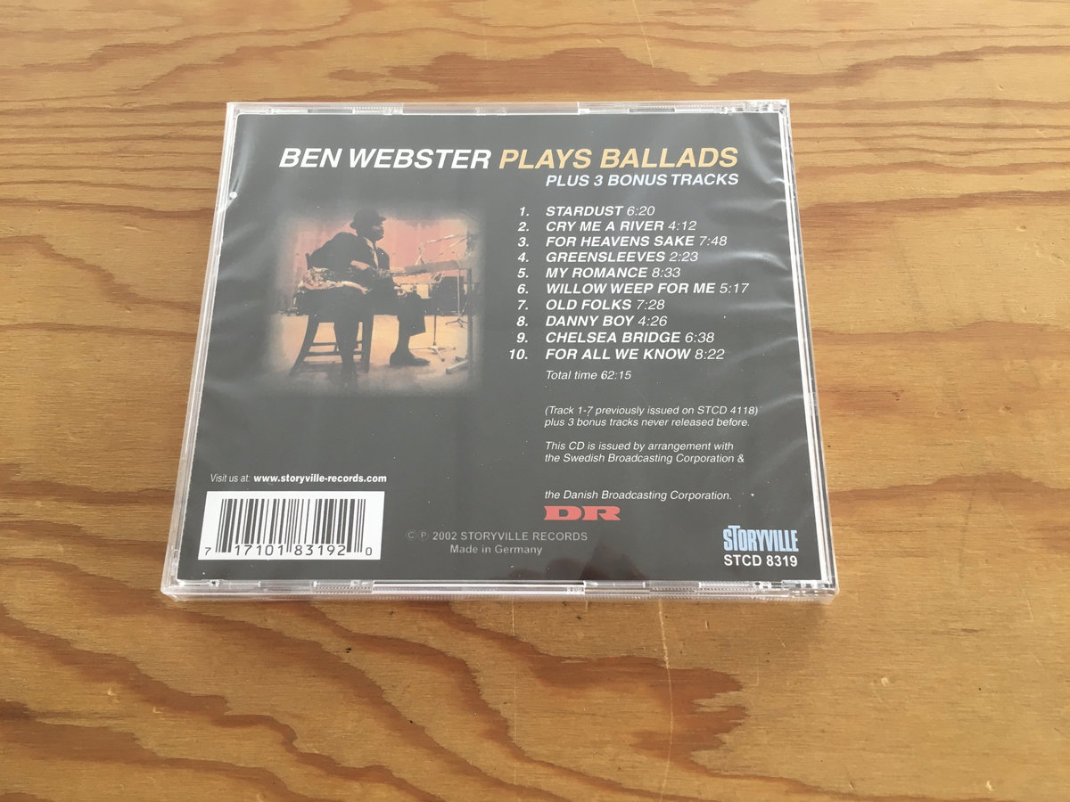 Plays Ballads | Ben Webster | Storyville Records