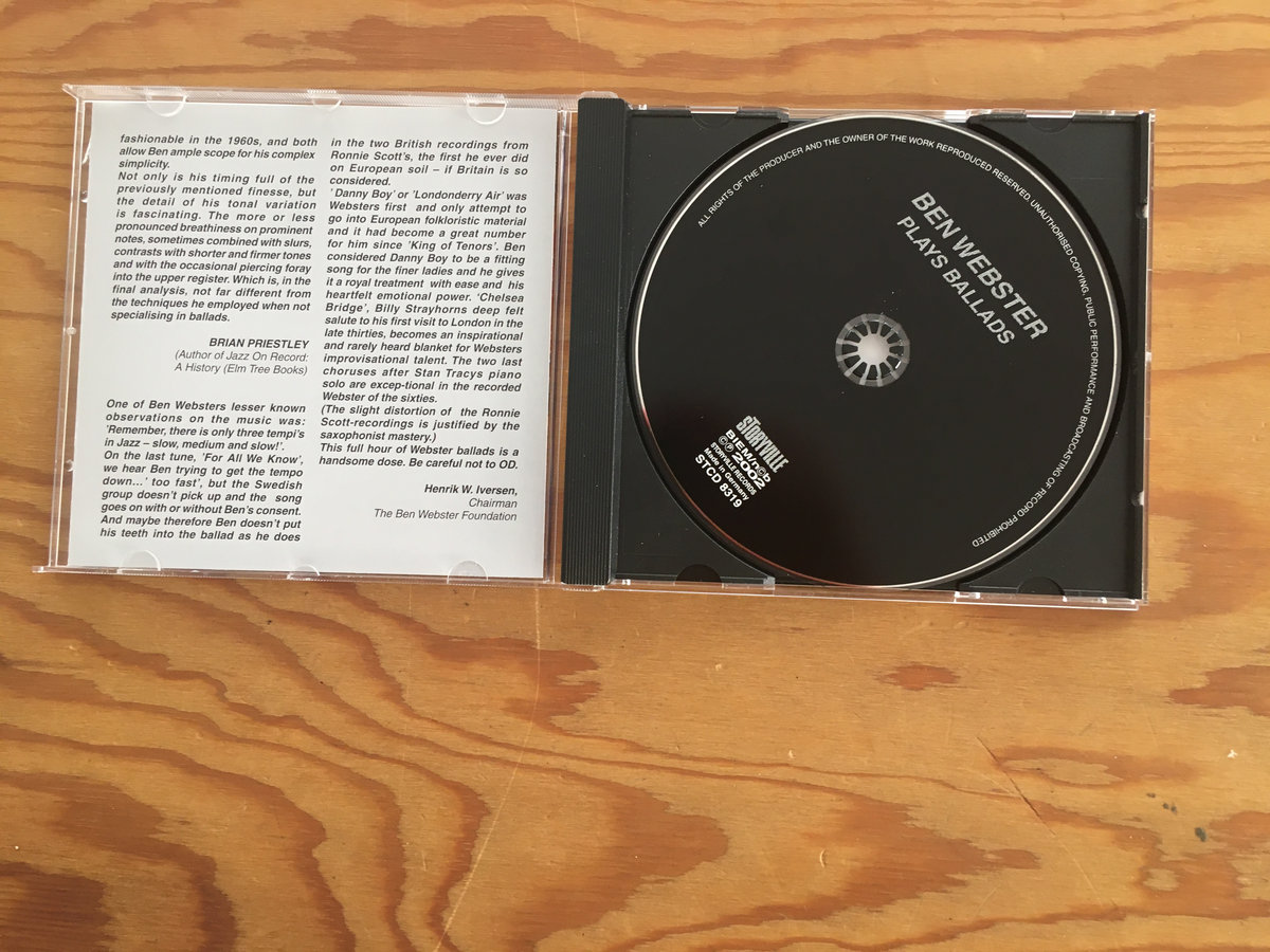 Plays Ballads | Ben Webster | Storyville Records