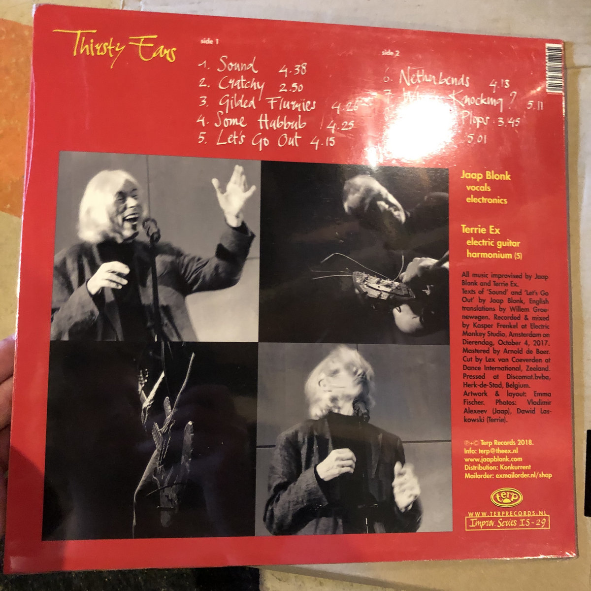 Thirsty Ears | Jaap Blonk & Terrie Ex | Terrie Hessels / Terp Records