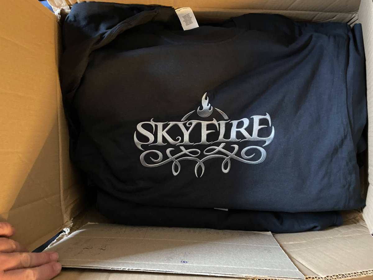 SKYFIRE Logo black T-shirt | Skyfire